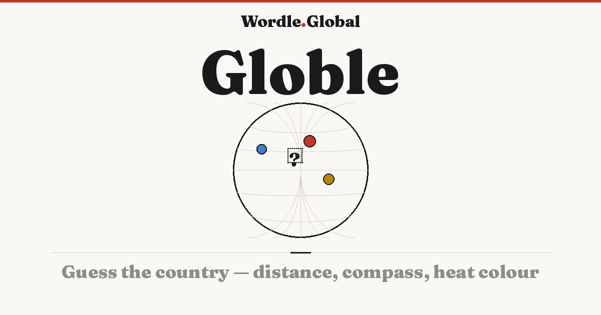 Globle Unlimited - country guess, no wait
