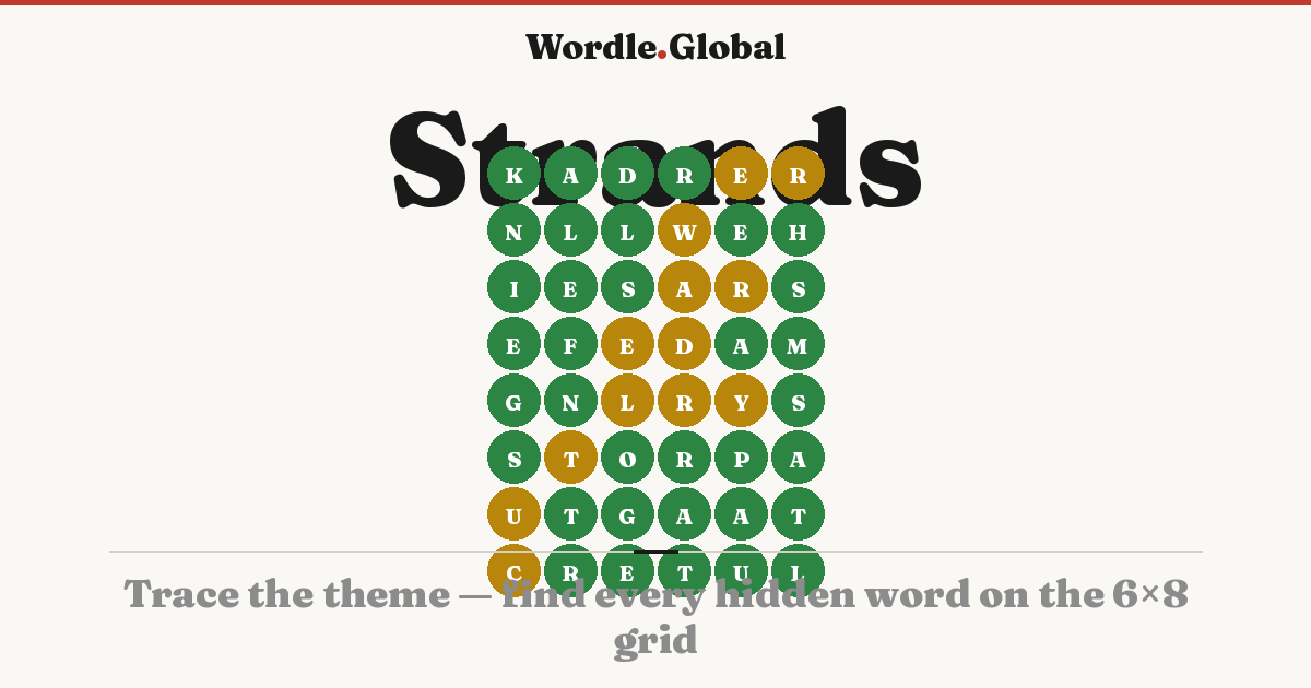 Strands Unlimited - Endless Themed Searches, Free